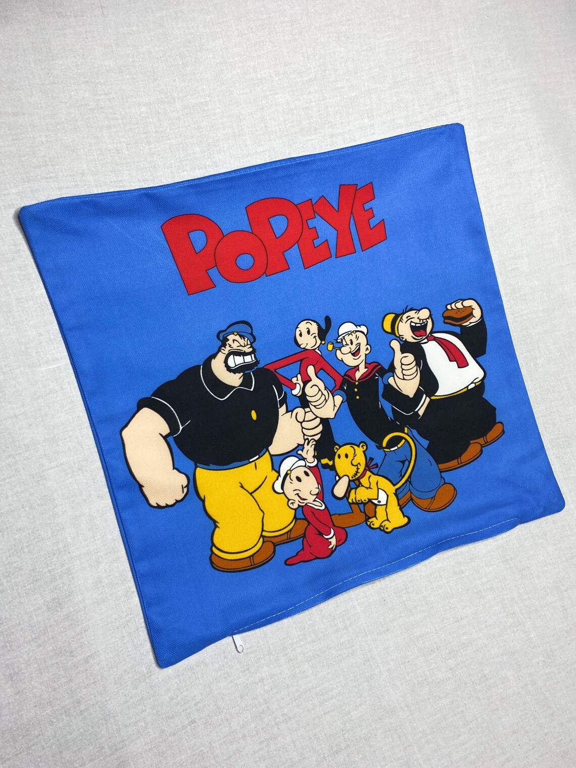 Popeye Designed Decorative Throw Pillow, Unique Cartoon Pillow Decor ...