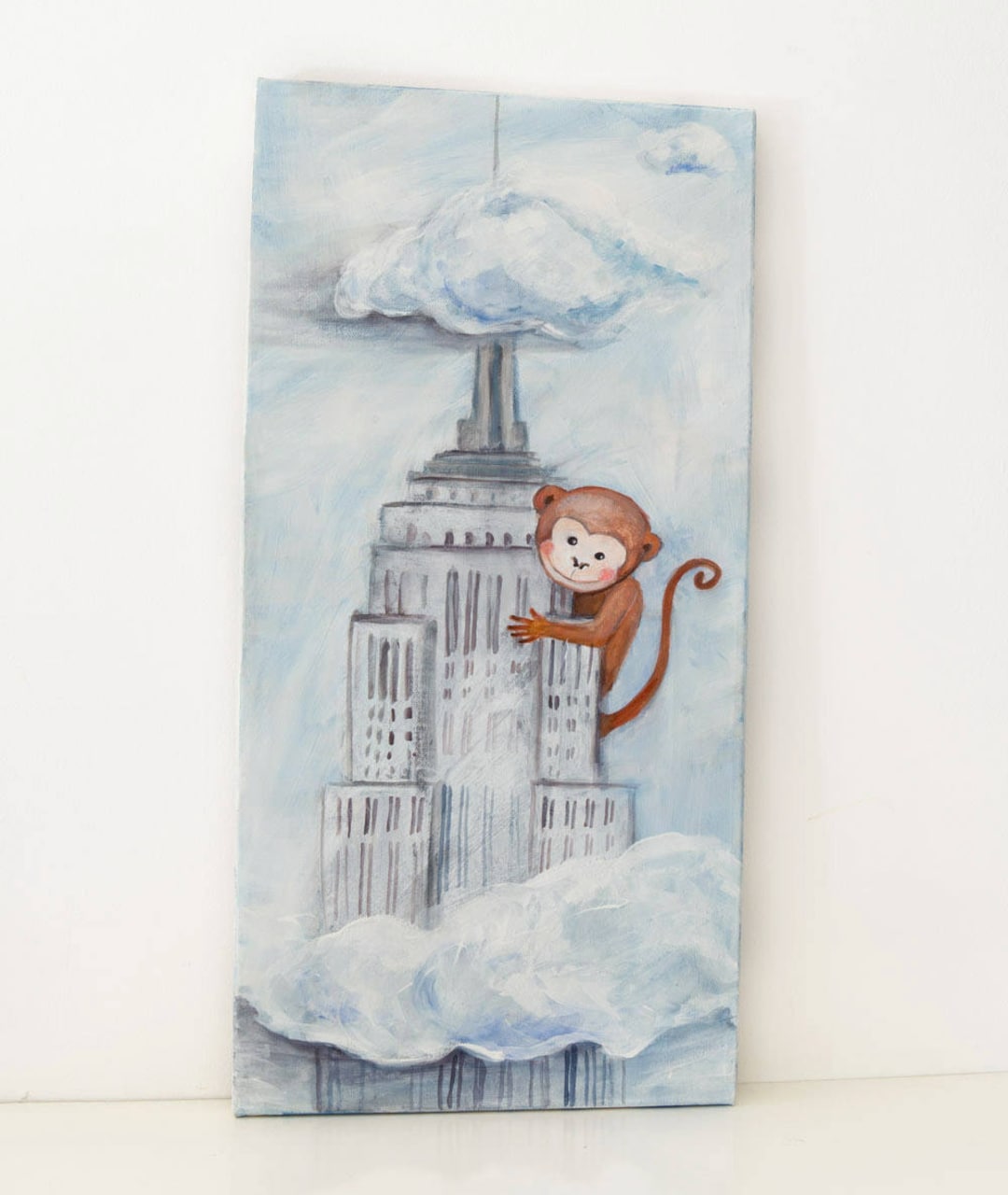Empire State Building Art,where's the Monkey??-room Decor, NYC Art ...