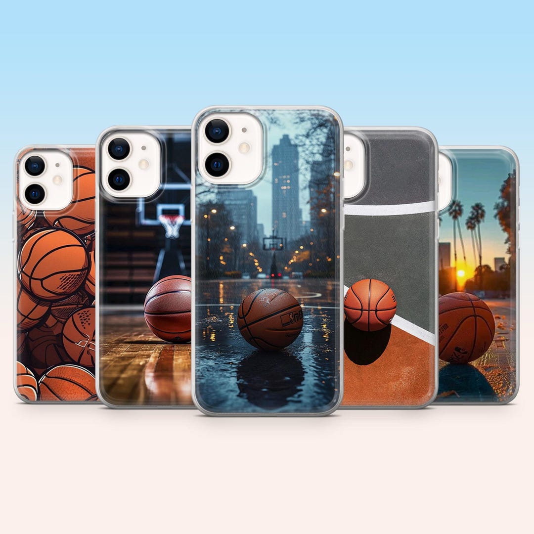 Basketball Phone Case Sporty Cover for iPhone 17e, 17, 16, 15, 14, 13 ...