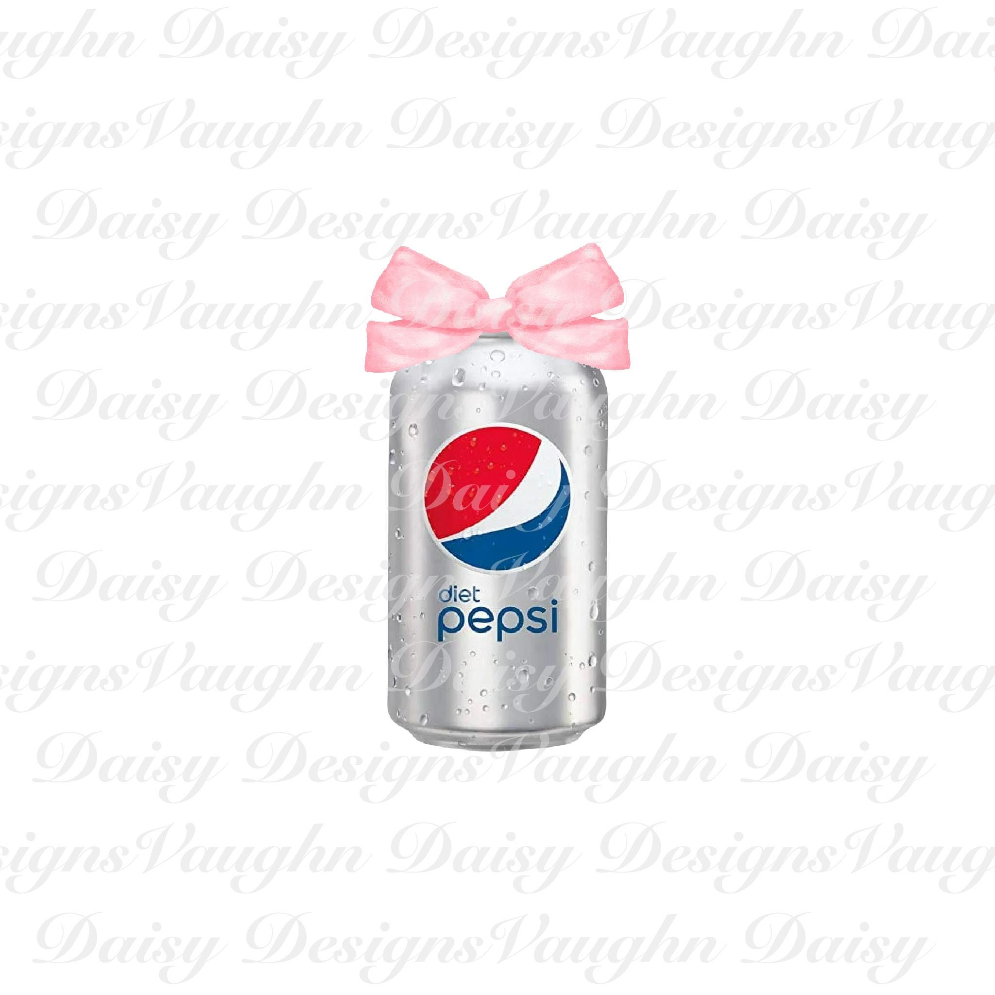 Diet Pepsi Can With Bow PNG | Cute Digital Download | Bow Graphic Art ...