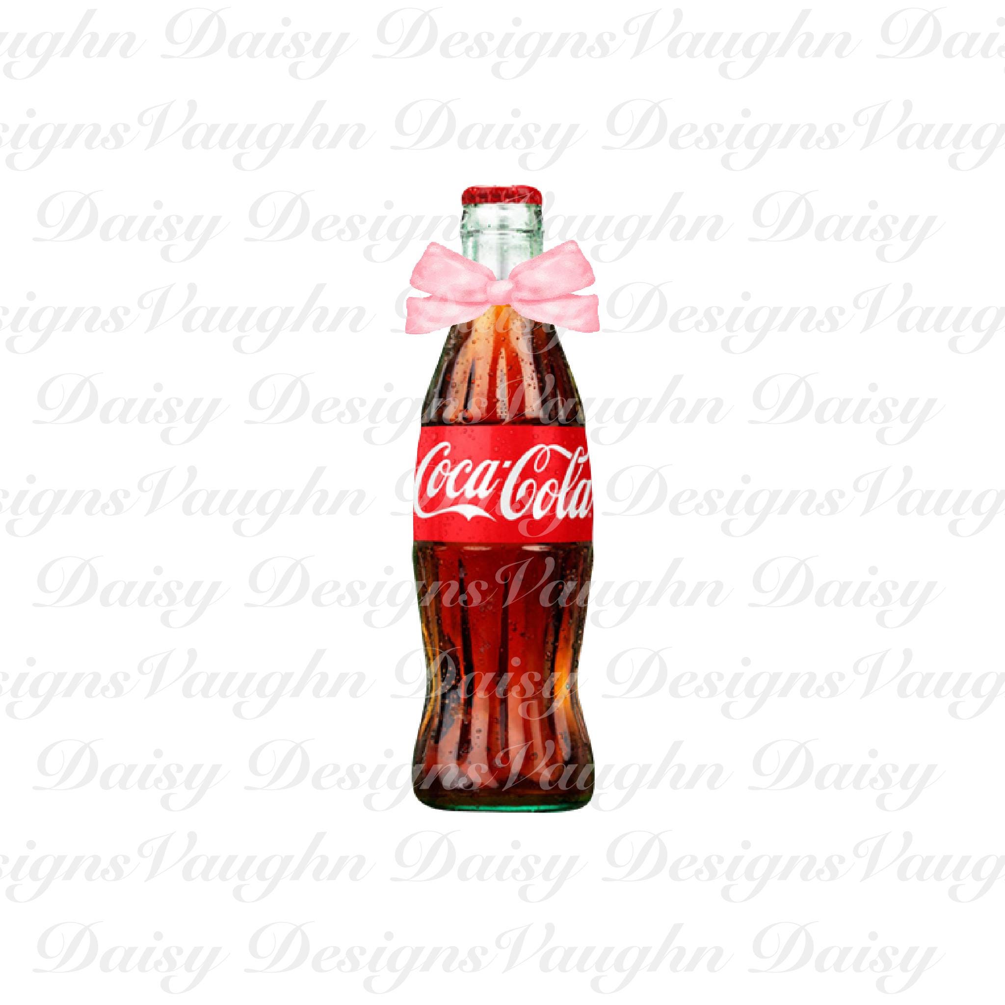 Vintage Coke Bottle With Pink Bow PNG | Retro Digital Download | Bow ...