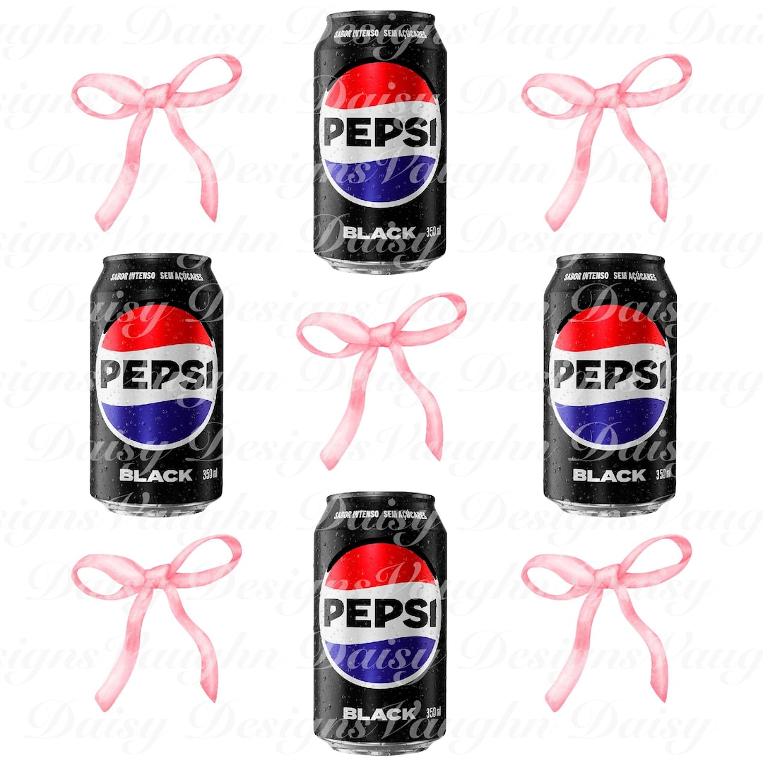 Preppy Coquette Bow Zero Pepsi PNG | Instant Digital Download - Etsy