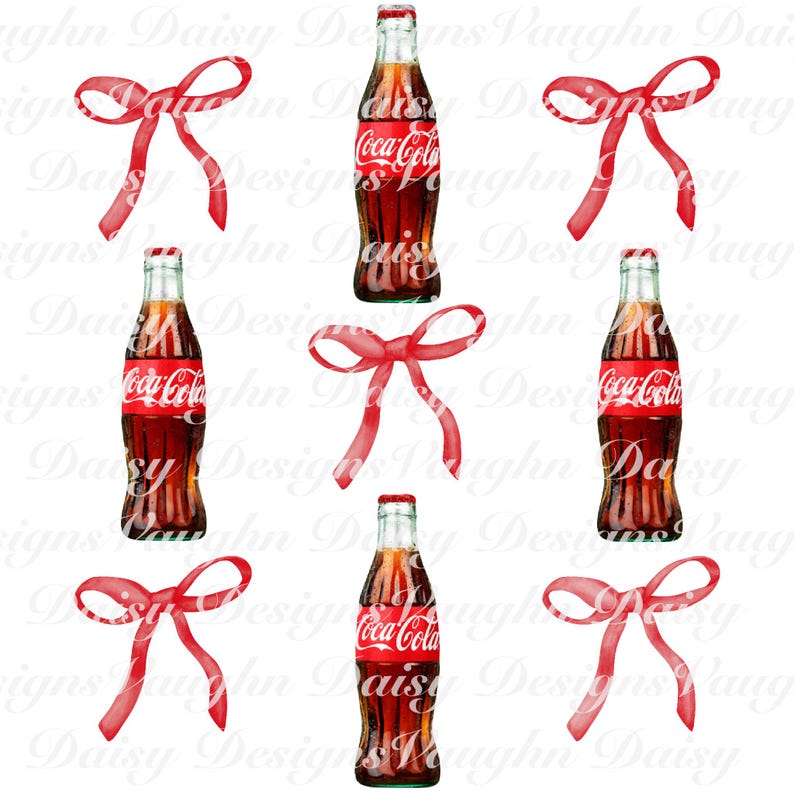 Coquette Red Bow Diet Coke Bottle PNG | Instant Digital Download - Etsy