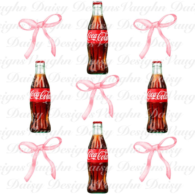 Coquette Bow Diet Coke Bottle PNG | Instant Digital Download - Etsy