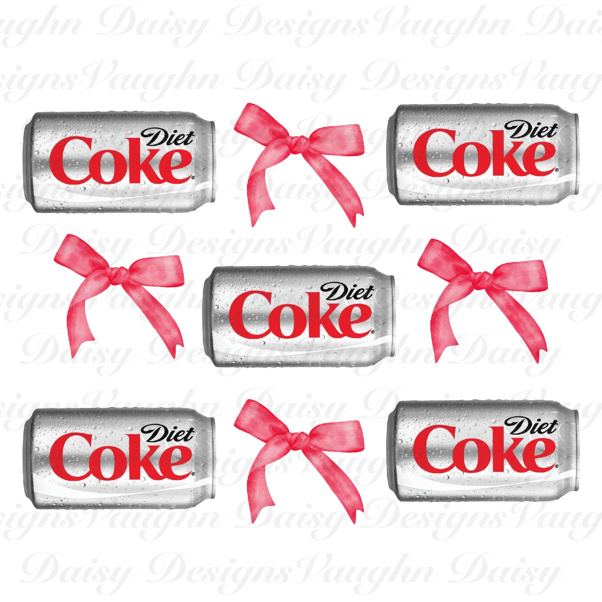 Preppy Coquette Bow Diet Coke PNG | Instant Digital Download - Etsy