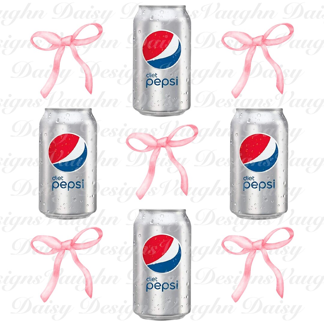 Preppy Coquette Bow Diet Pepsi PNG | Instant Digital Download - Etsy