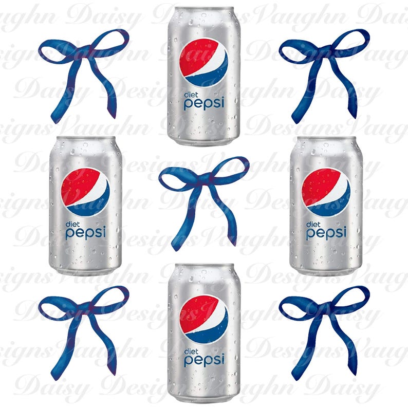 Preppy Coquette Bow Diet Pepsi PNG Instant Digital Download - Etsy