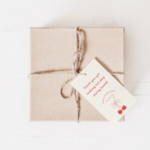 Cherry Favor Tags Printable Gift Tag Bridal Shower Thank You Tags Baby ...