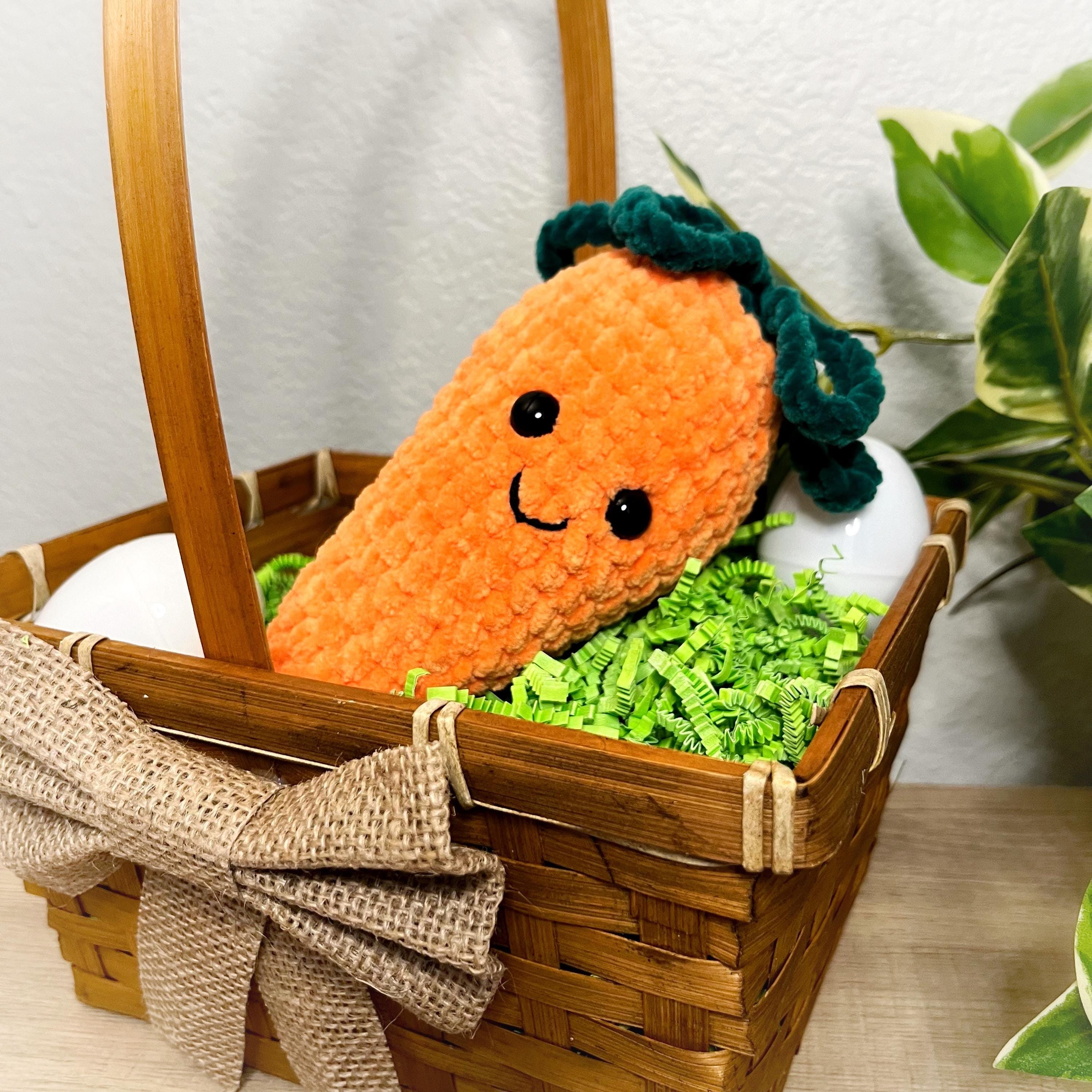 Handmade Crochet Carrot Plushie - Cute Veggie Plush Toy, Easter Gift ...