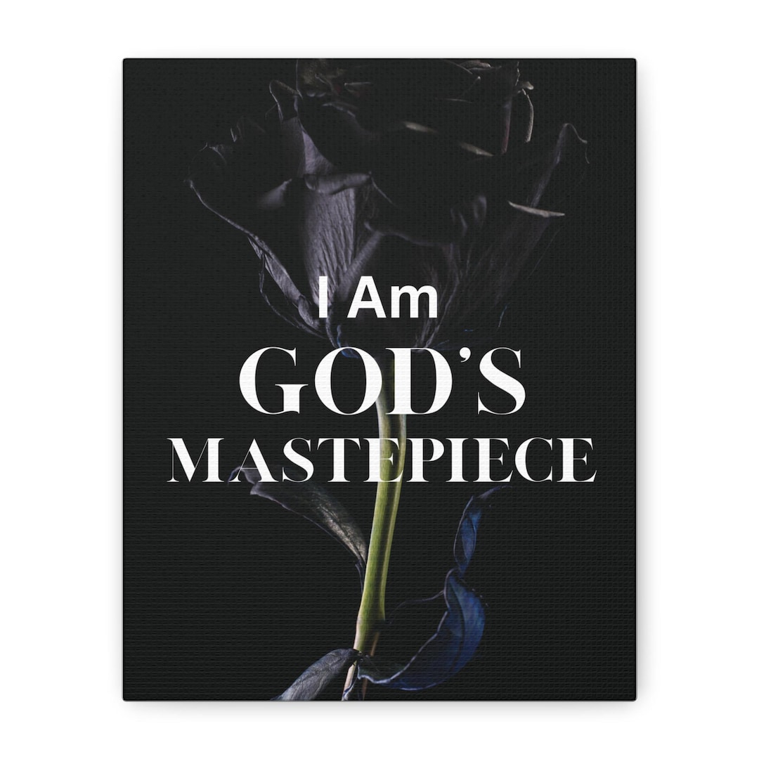 God's Masterpiece Canvas Print, Inspirational Christian Wall Art - Etsy
