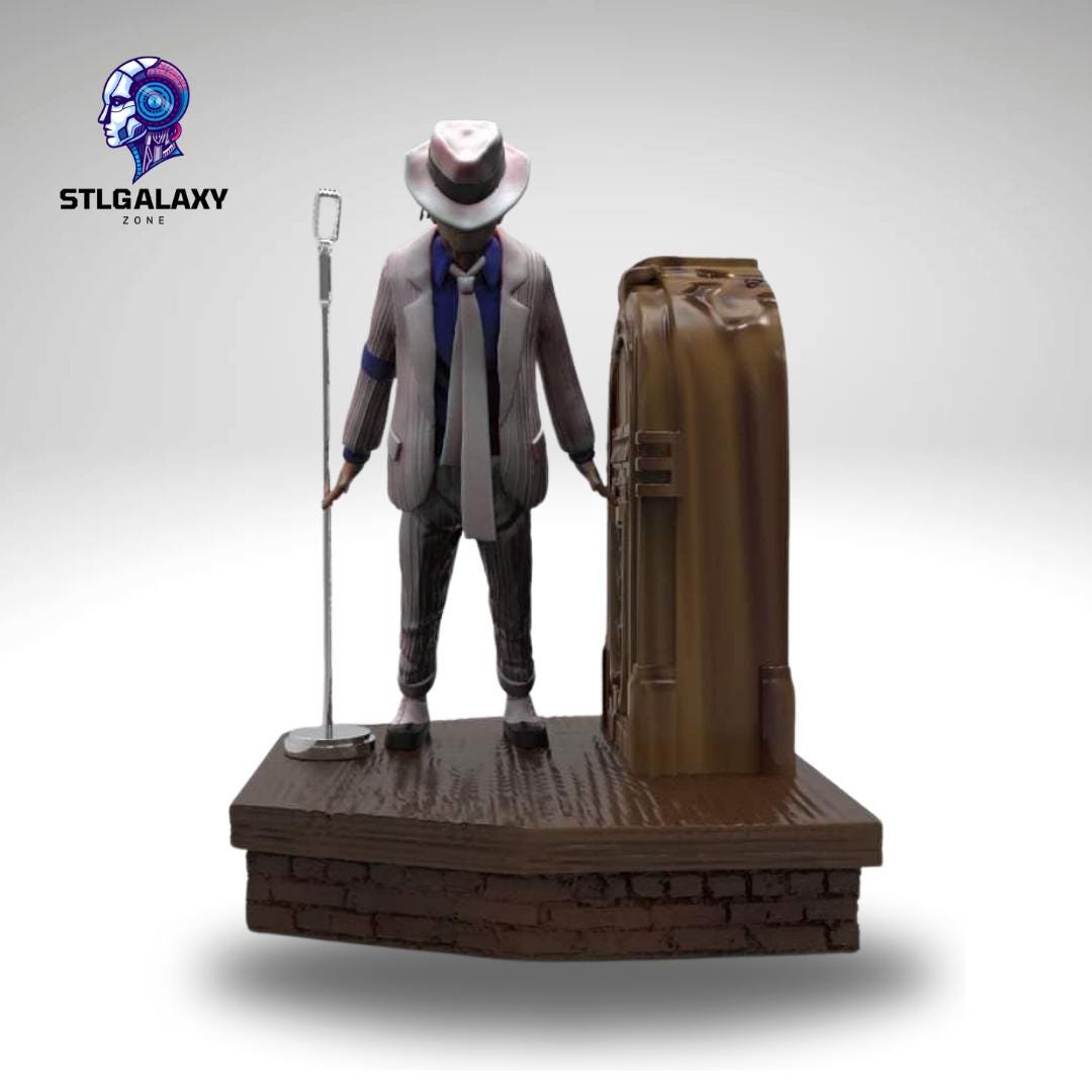 Michael Jackson Lean Pose 3D Model STL – Moonwalk Legend Figure for 3D ...