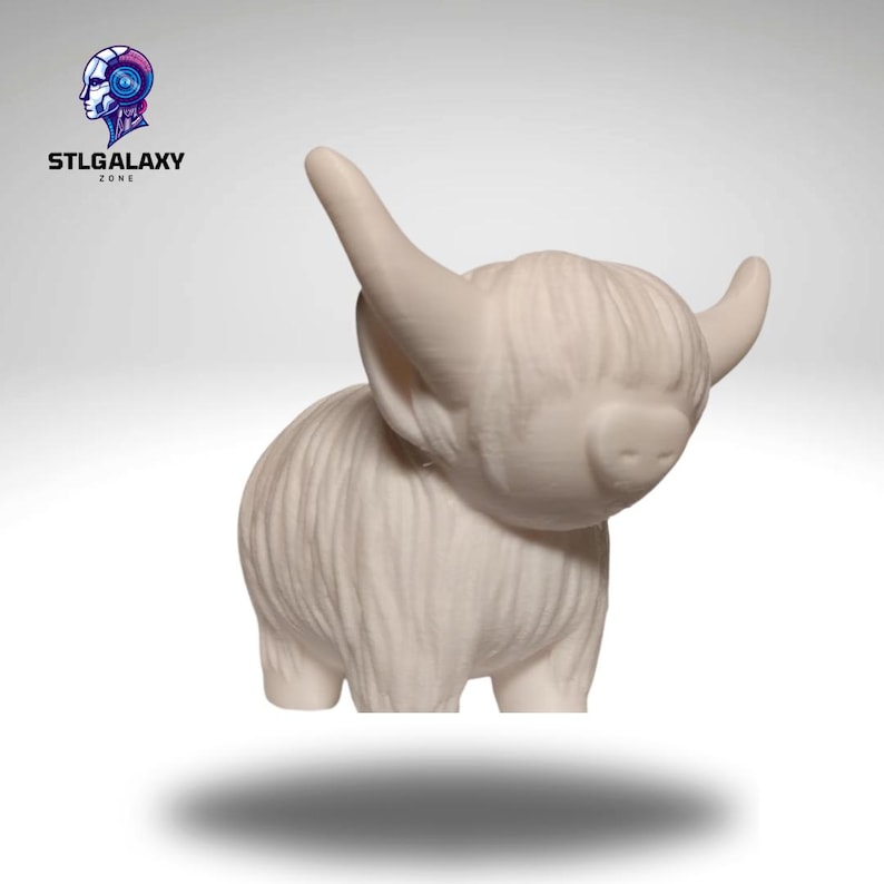 Highland Cow 3D Model STL File - Adorable Highland "coo" for 3D ...