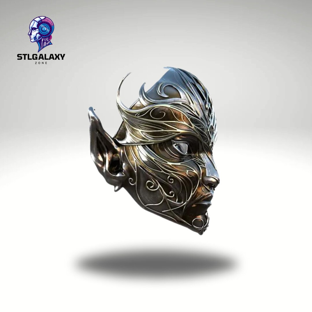 Elf Mask – Halloween Fantasy Costume | 3D Print STL File - Etsy