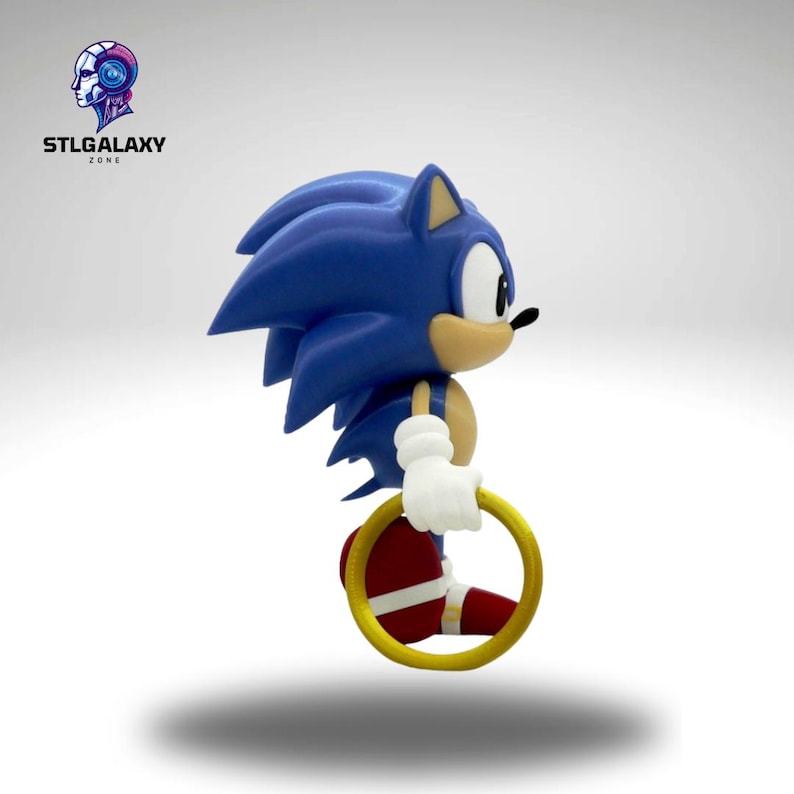 Sonic Figure STL File 3D Printable Sonic the Hedgehog Model With ...