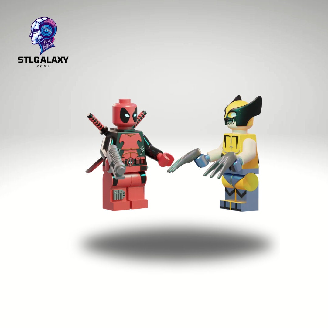 Deadpool and Wolverine Figures – Marvel Heroes | 3D Print STL Files - Etsy
