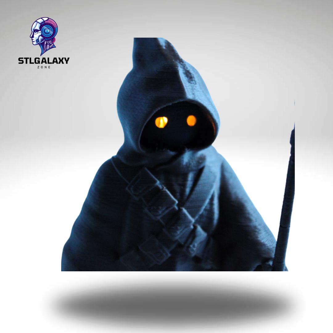 Jawa Star Wars 3D Printable STL File - Light-up Mini Figure for Desk or ...