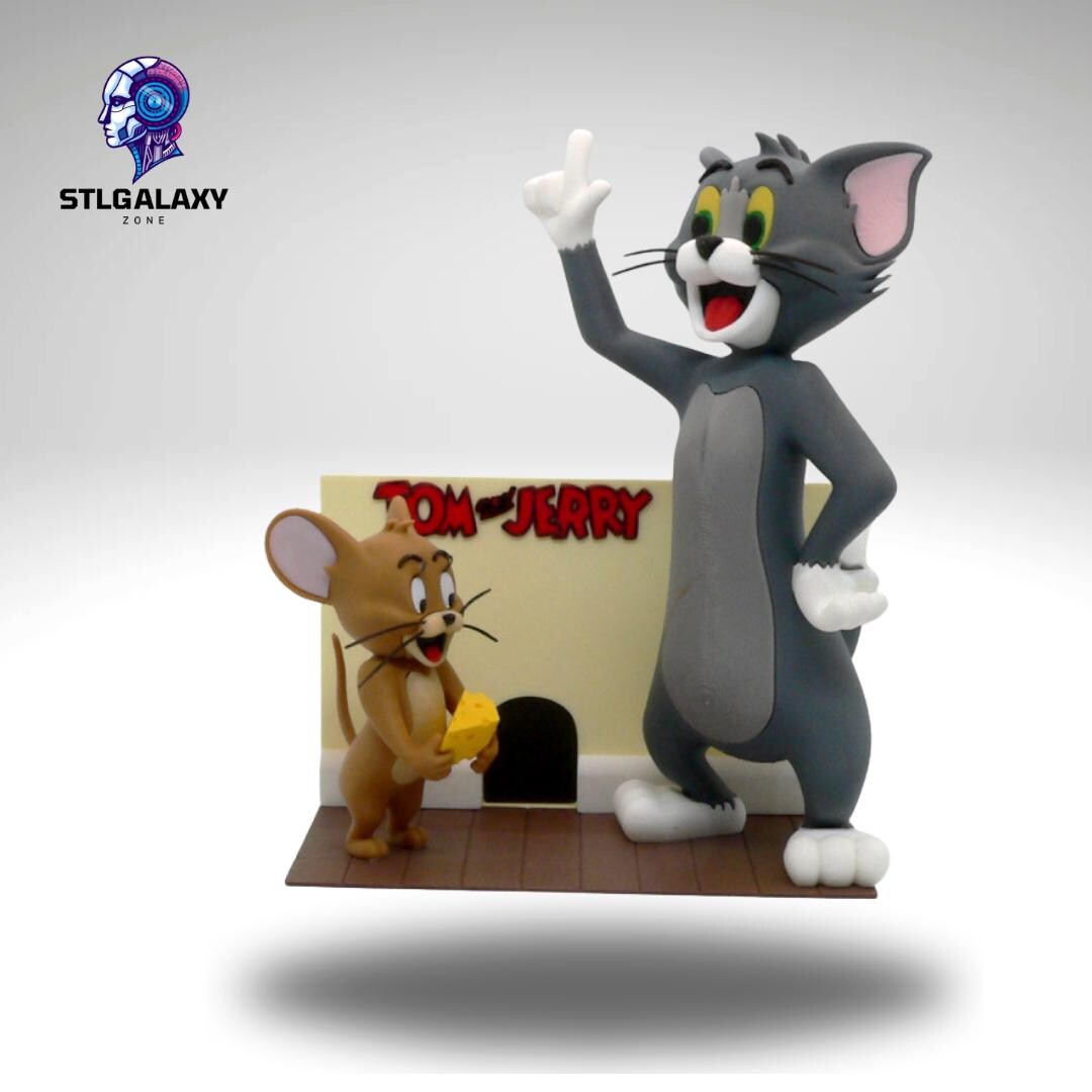 Tom and Jerry 3D Model STL File With Display Stand – High-quality ...