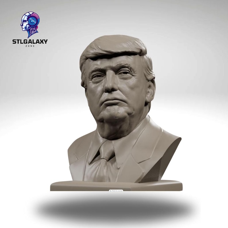Donald Trump Bust 3D Print STL File - Etsy