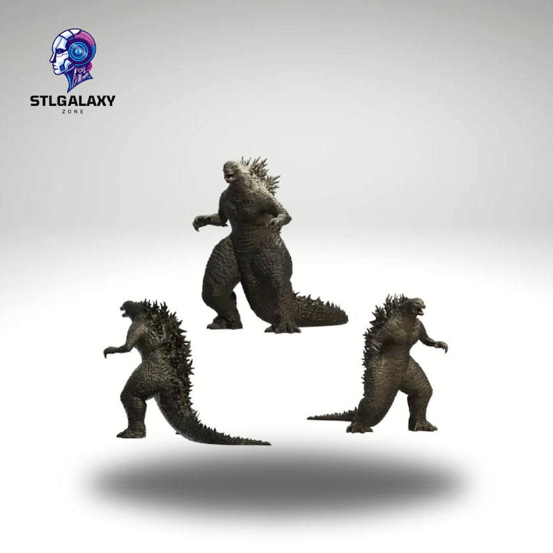 Godzilla Bust – Iconic Monster Display | 3D Print STL File - Etsy