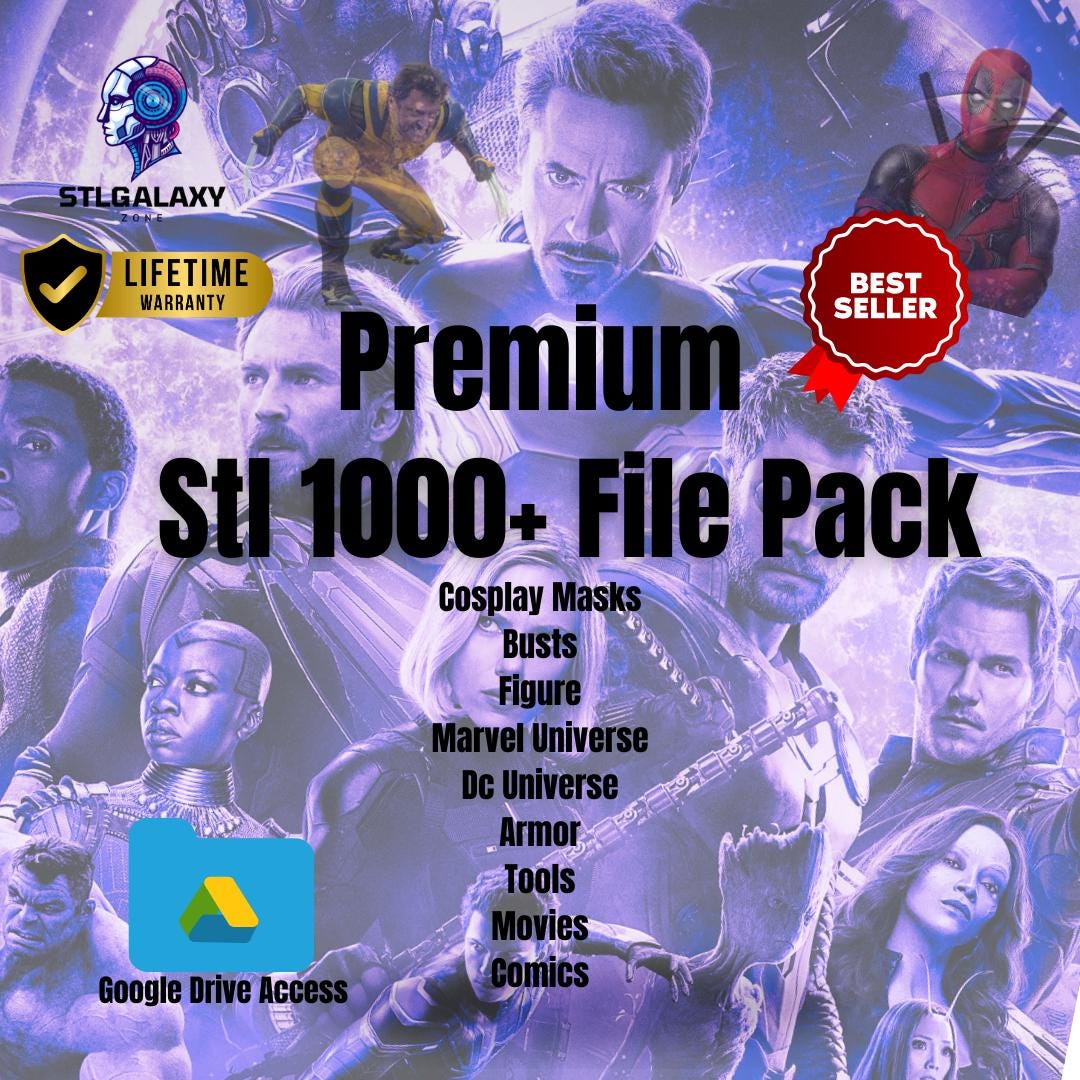 3D Stl File Pack -unleash Your 3D Printing Potential With Our Best STL ...