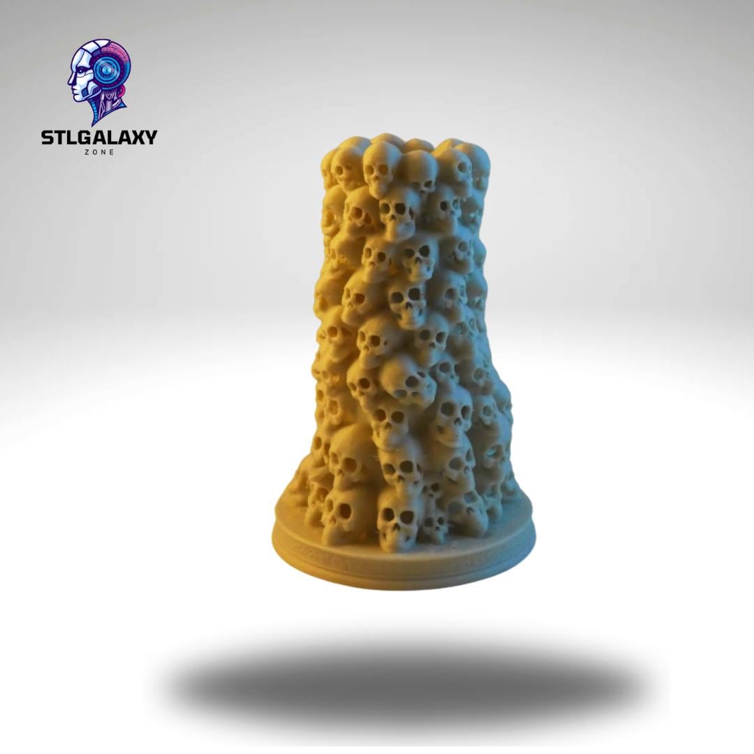 Pillar of Skulls 3D Model STL File - Decorative Lamp or Table Ornament ...