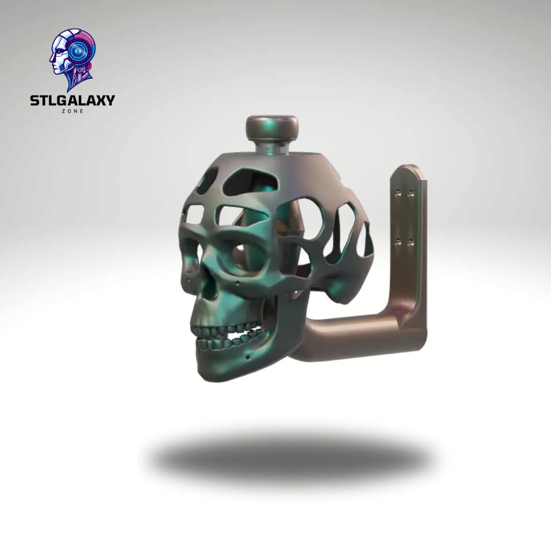 Skull Helmet Wall Stl File - Etsy