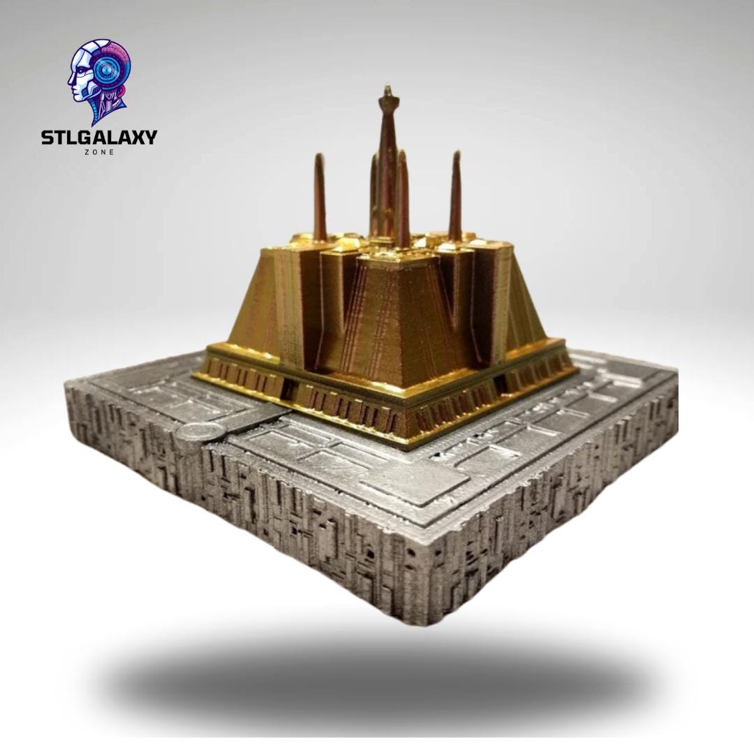 Jedi Temple 3D Print Stl File - Iconic Star Wars Architecture With Base ...