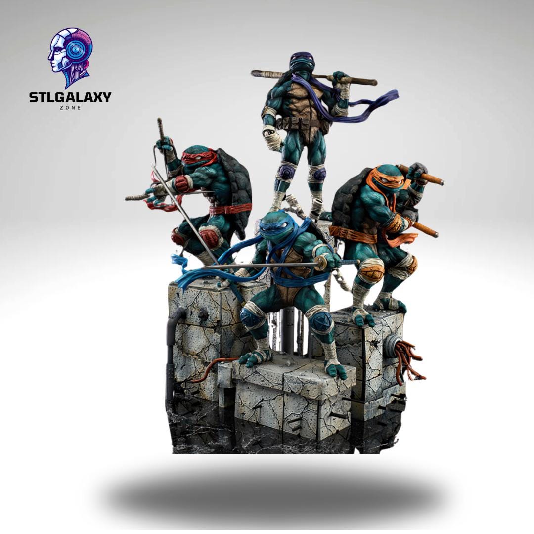 Teenage Mutant Ninja Turtles Set Stl File - TMNT Diorama 3D STL Model ...