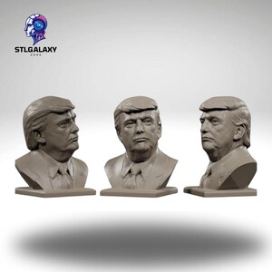Donald Trump Bust 3D Print STL File - Etsy