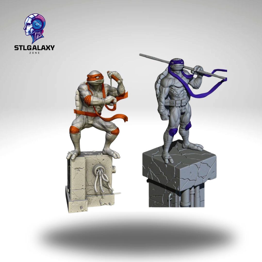 Teenage Mutant Ninja Turtles Set Stl File - TMNT Diorama 3D STL Model ...