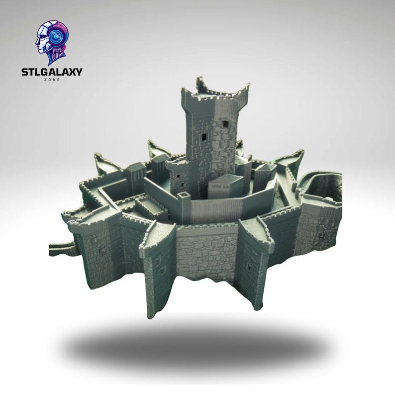 Dragonstone Castle 3D Printable STL File - Single & Multi-part Versions ...