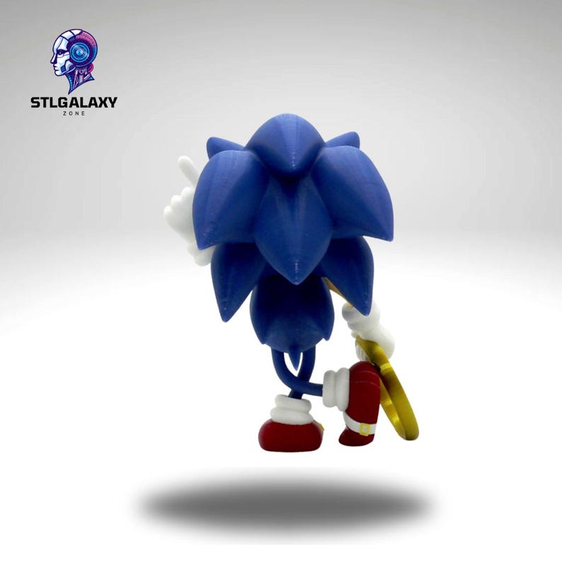 Sonic Figure STL File 3D Printable Sonic the Hedgehog Model With ...