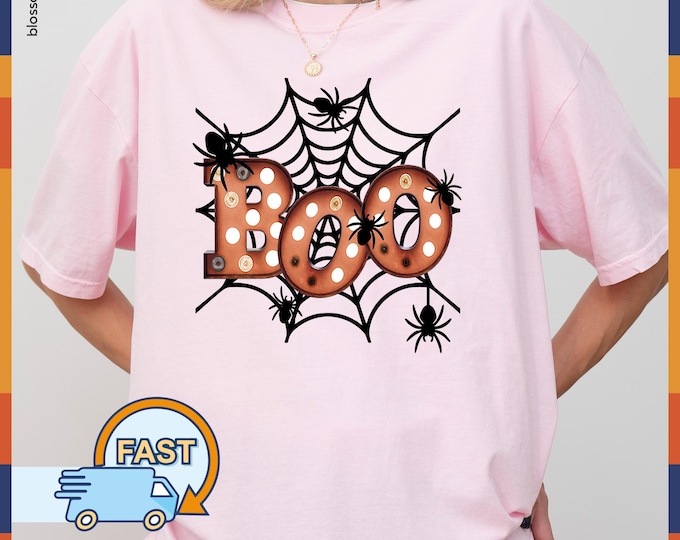 Boo Shirt,comfort Color Boo Tee,cute Boo Tee,glitter Boo Tee, Sparkler ...