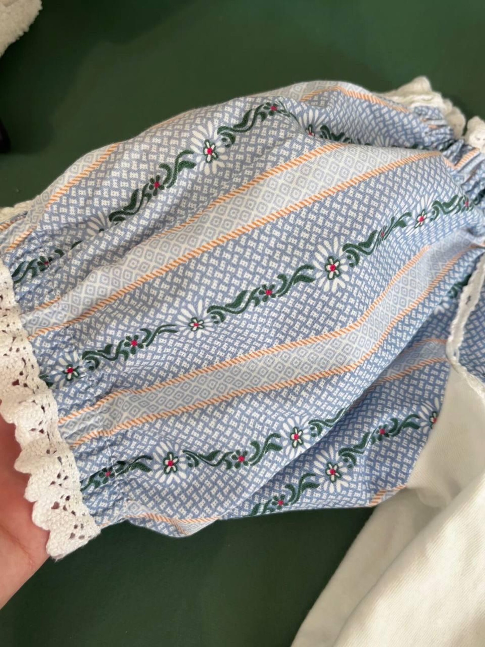 Vintage Women's Bustier Made of Edelweiss Fabric and Plain Inserts ...