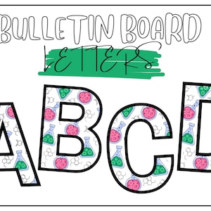 Chemistry Bulletin Board Letters - Etsy