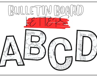 Chemistry Bulletin Board Letters - Etsy