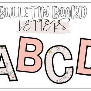 Chemistry Bulletin Board Letters - Etsy