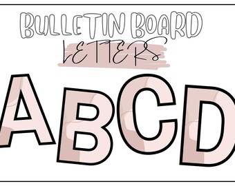 Light Green Printable Bulletin Board Letters, Classroom Decor, Bulletin ...