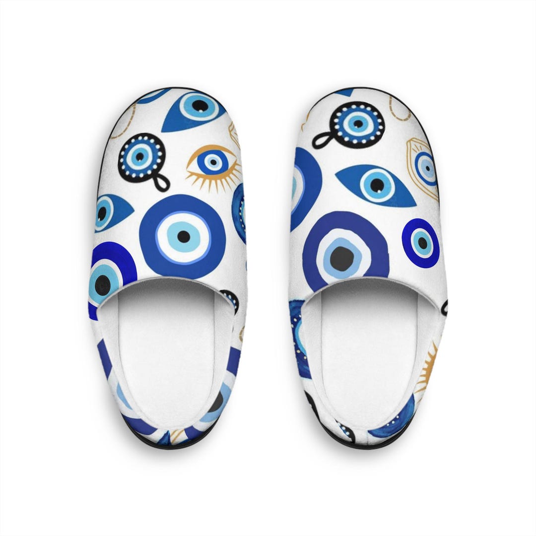 Evil Eye Cosy Slippers - Etsy