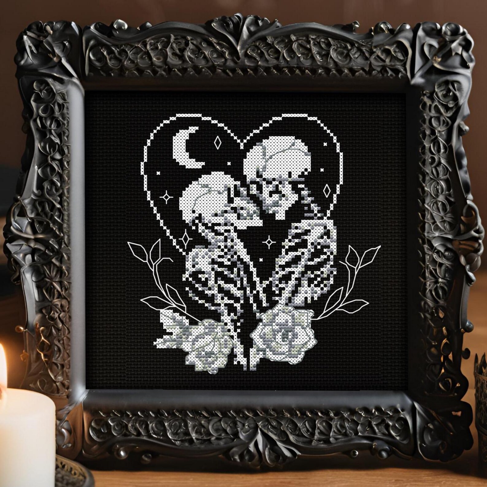 Mystic Cross Stitch Pattern - Eternal Love | Digital PDF Chart, Unique ...