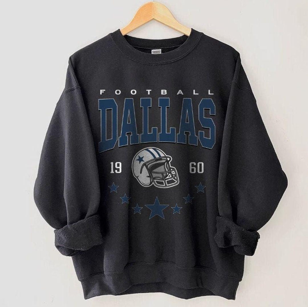Vintage Dallas Football Sweatshirt, Trendy Dallas Football Fan Gift ...