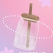 Strawberry and Flower Glass Tumbler With Straw & Bamboo Lid - 16oz Iced ...
