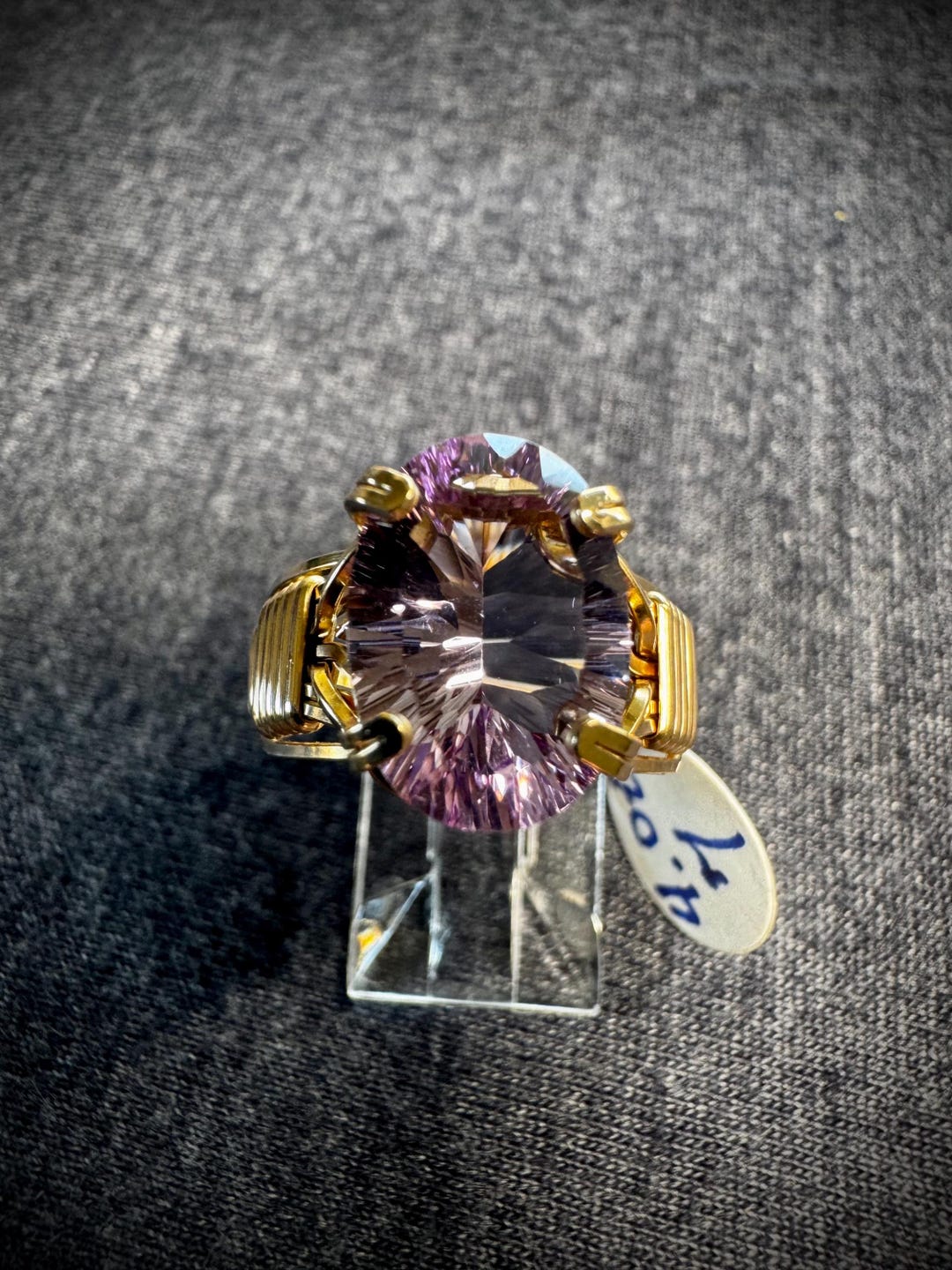 Sz7~4.0ct Amethyst “rose De France” Ring in Gold ~millennium Cut Beauty ...