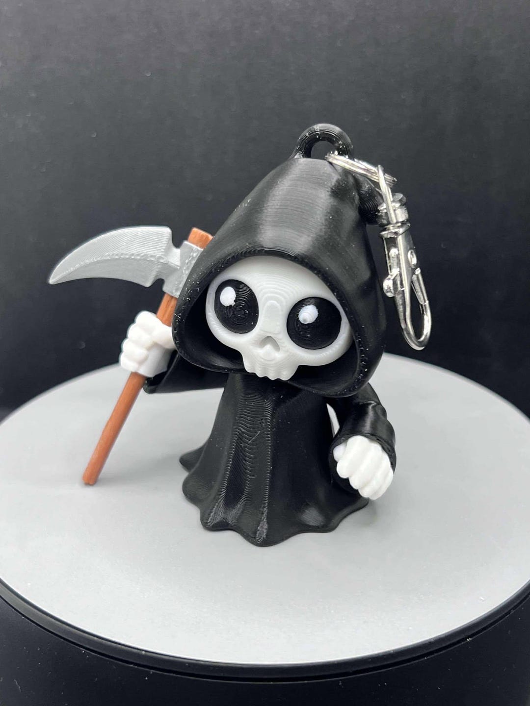 Flexy Chibi Grim Reaper Keychain - 3D Printed Articulated Reaper by ...