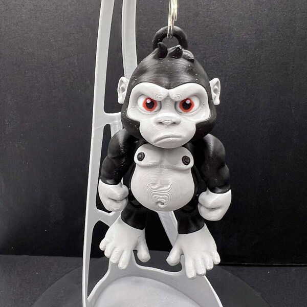Gorilla Keychain - Etsy
