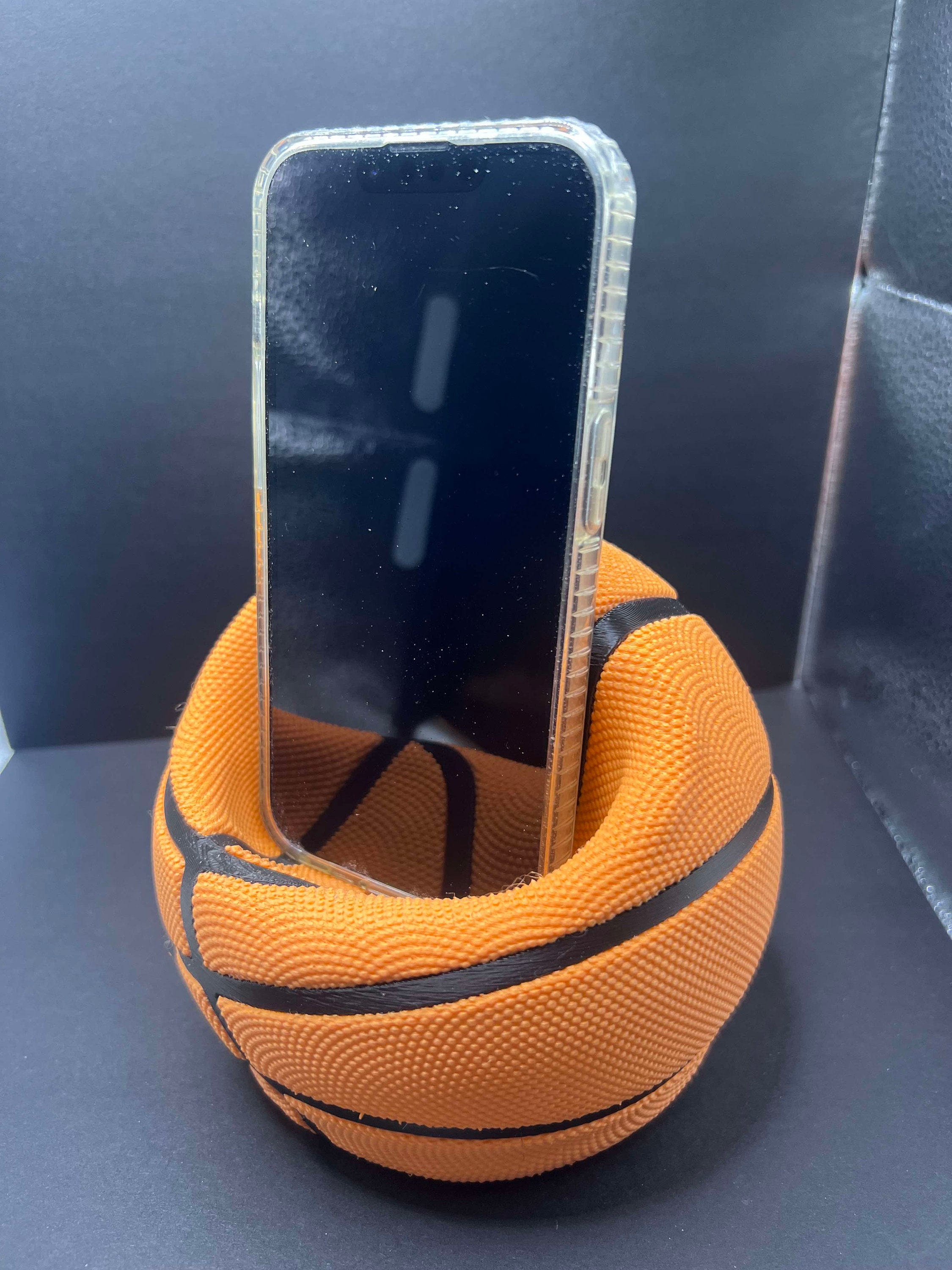 3D Printed Basketball Cell Phone Holder - Unique Stlflix Design - Etsy
