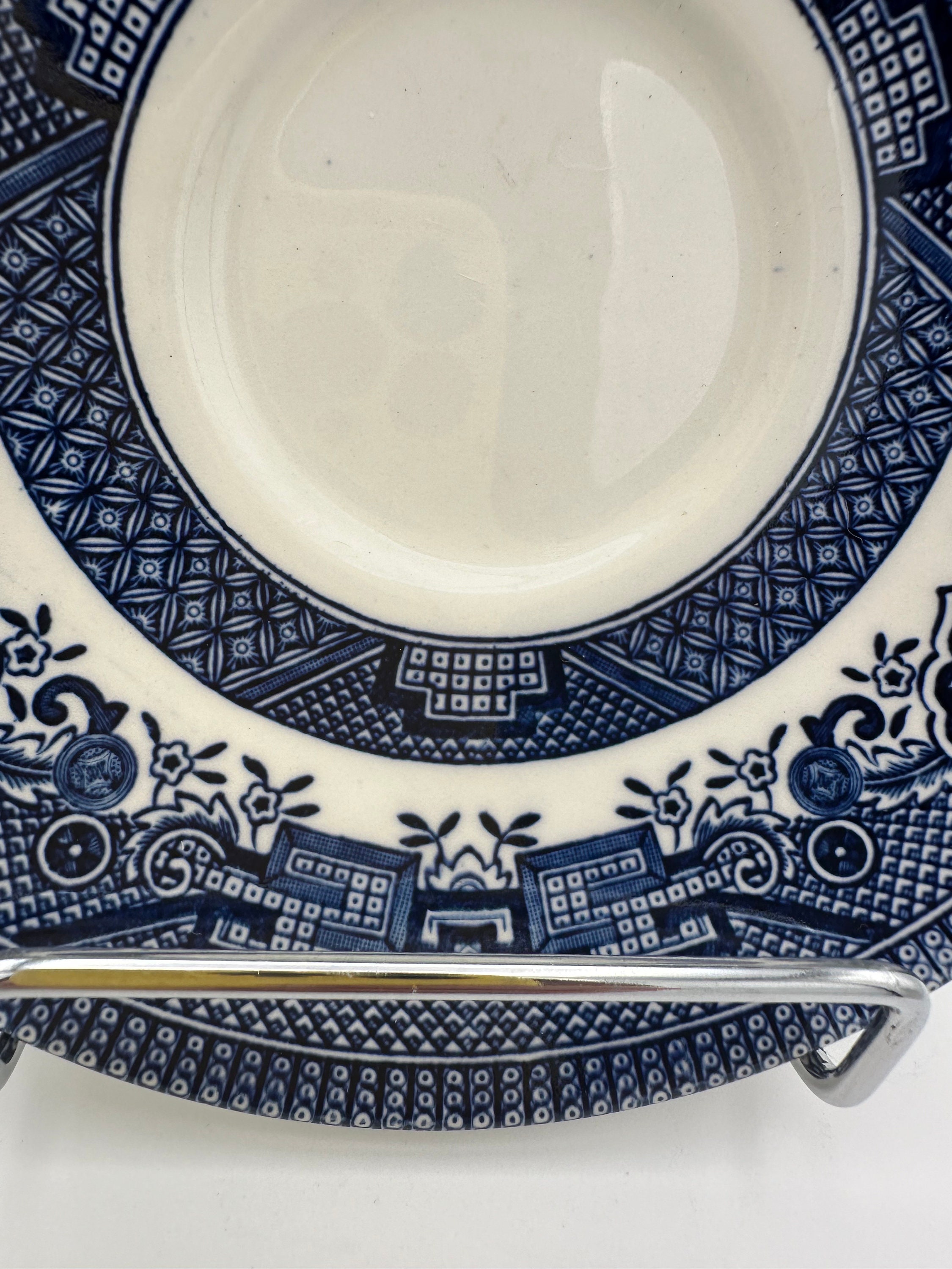 Vintage Blue Willow Saucer 5 1/2”,, by Churchill, Made in England ...