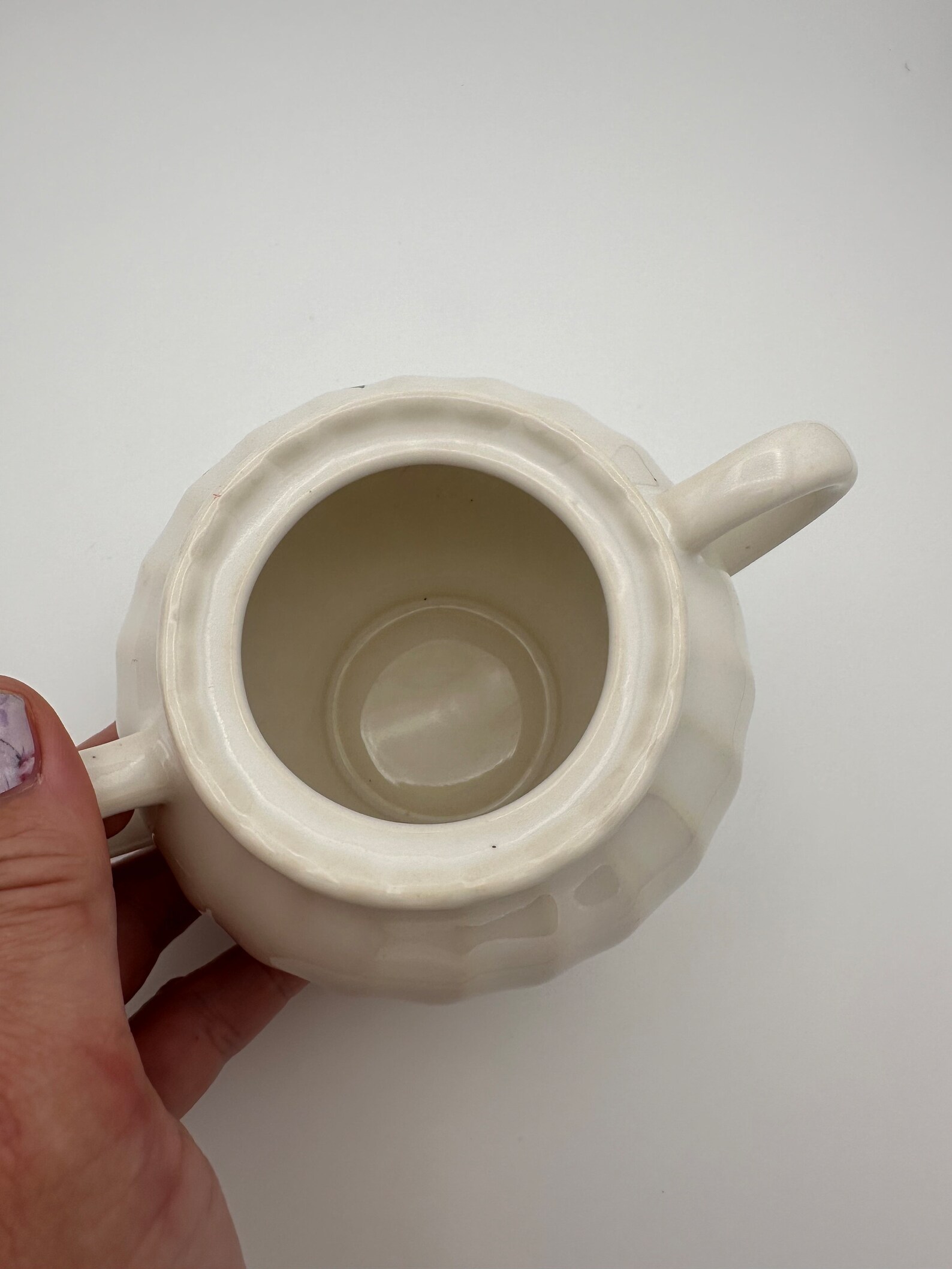 Scio Pottery Holly Pattern Sugar Bowl Without Lid 4, MCM Christmas ...