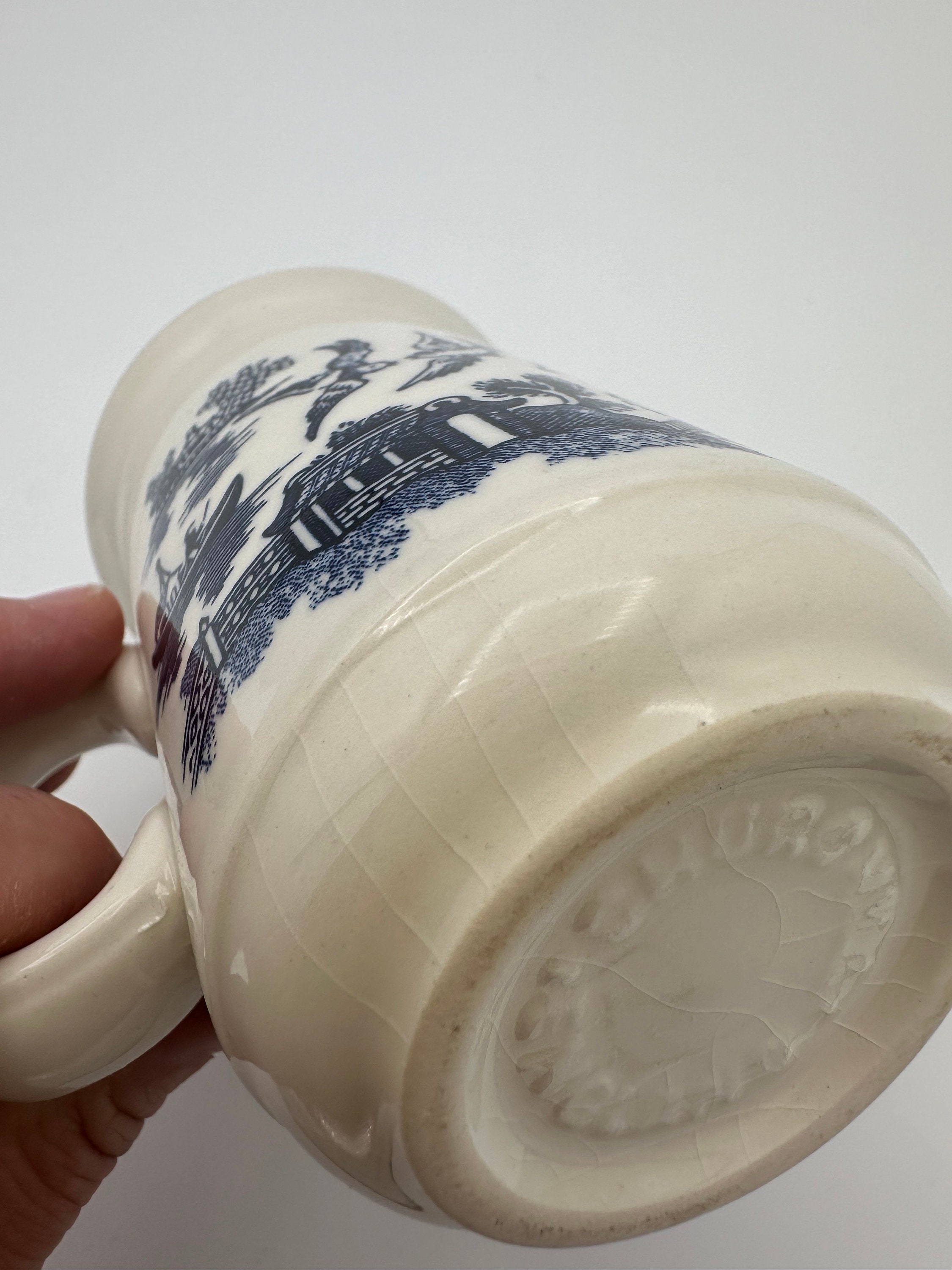 Churchill England Blue Willow Mug 4 3/8”, Made in England, Blue and ...