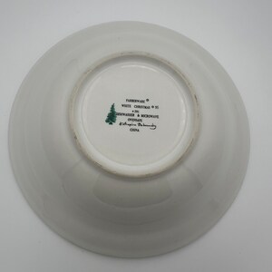 Vintage Farberware White Christmas Vegetable Bowl 9” by Katherine ...